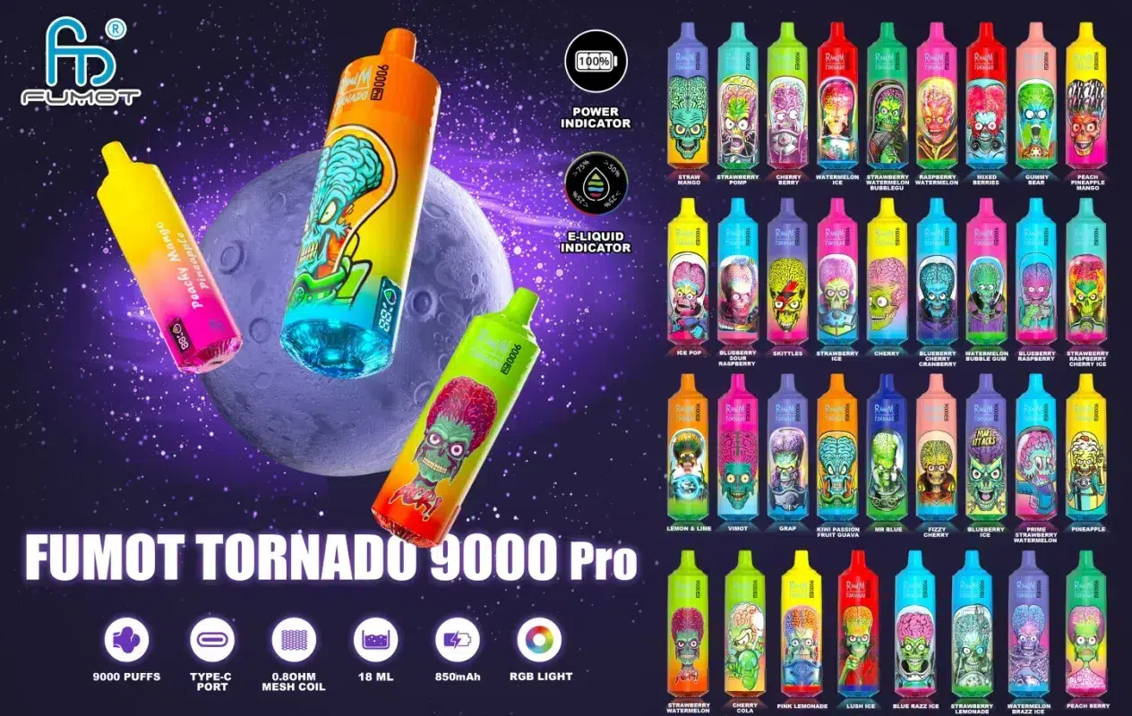 RandM Tornado 9000 PRO Puffs 18ml E-Liquid Disposable Vape – Randmvaper